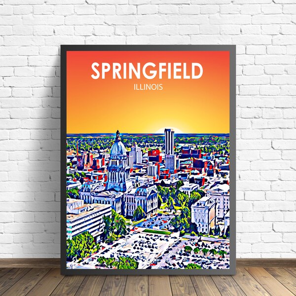 Springfield Il Wall Art - Etsy