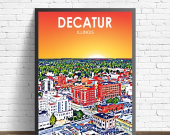 Decatur Art Poster - Etsy