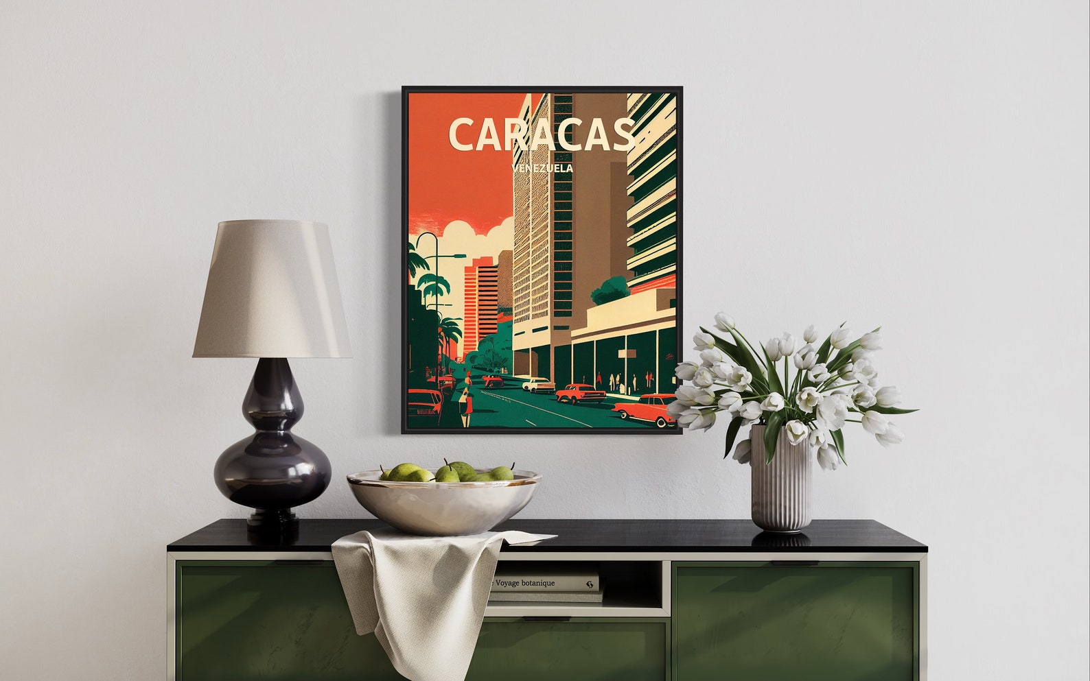 Caracas Venezuela Retro Art Print Caracas Wall Art - Etsy