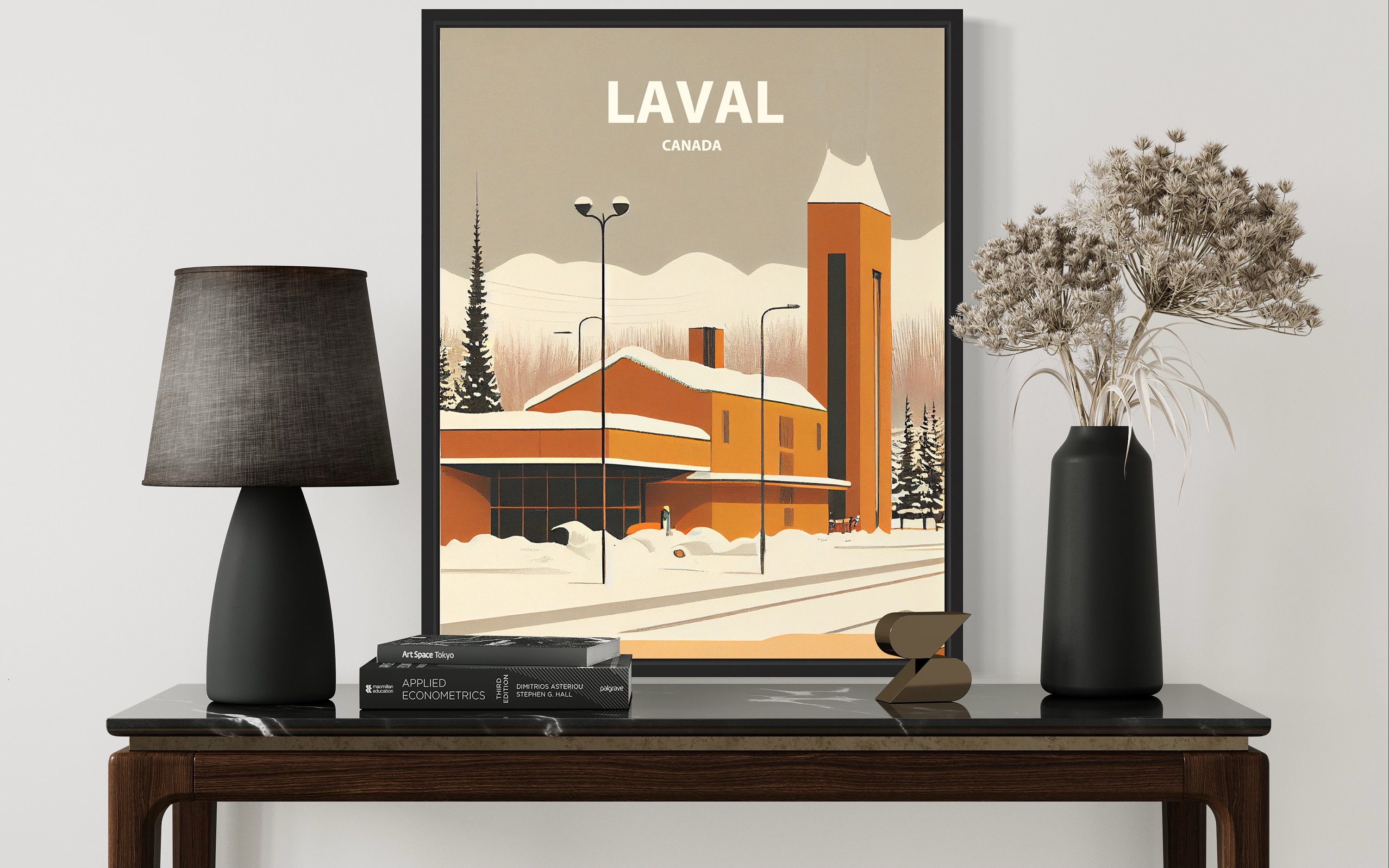 Laval Canada Retro Art Print Laval Wall Art Illustration - Etsy