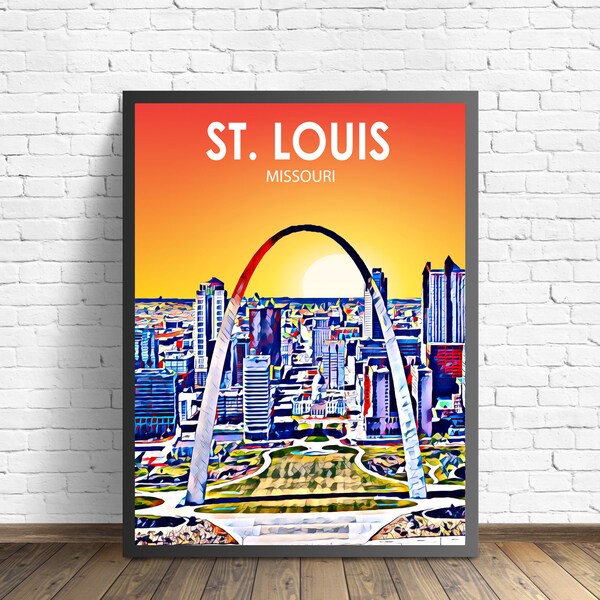 St Louis Poster - Etsy