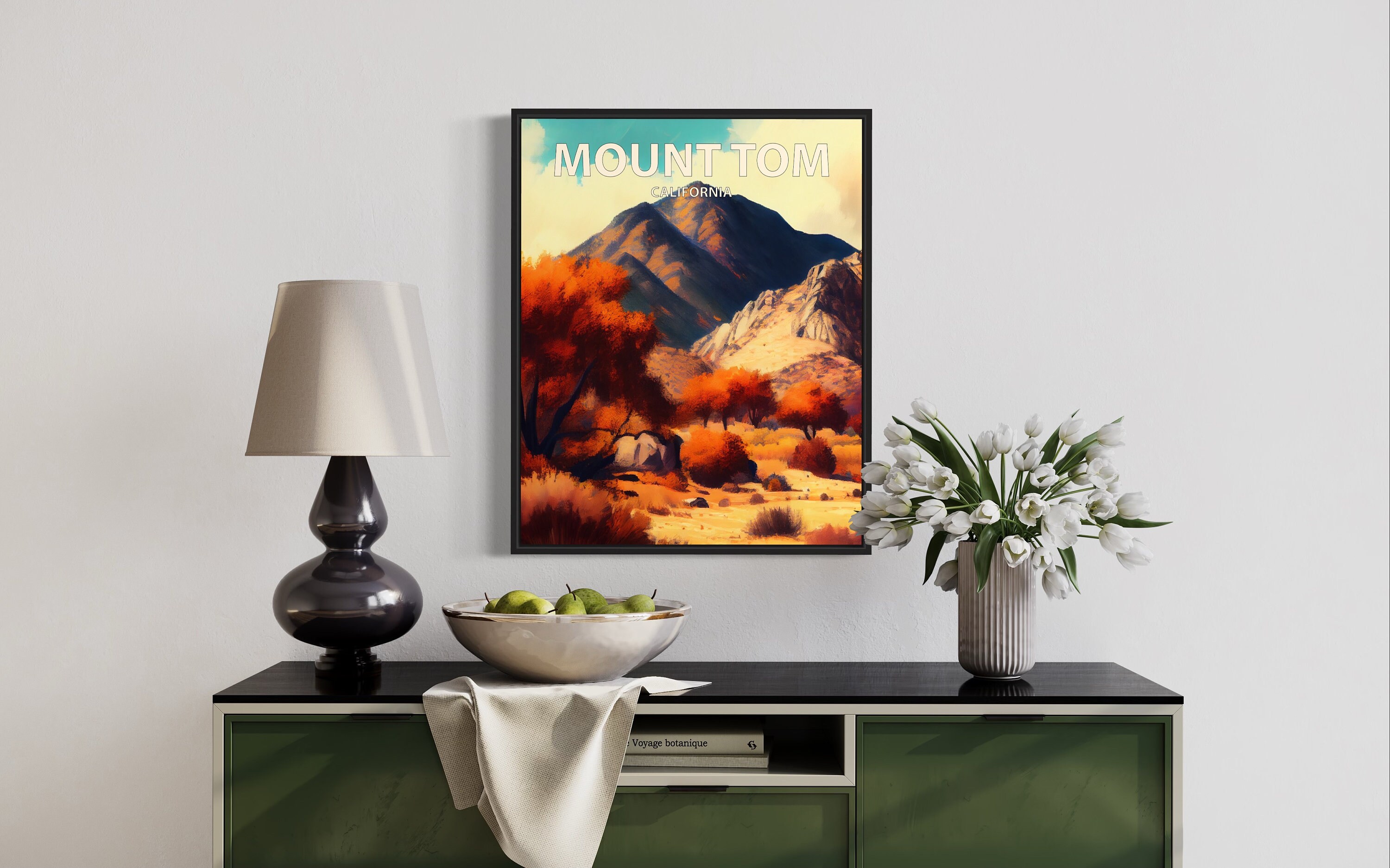 Mount Tom California Art Print Mount Tom Wall Art Painting - Etsy