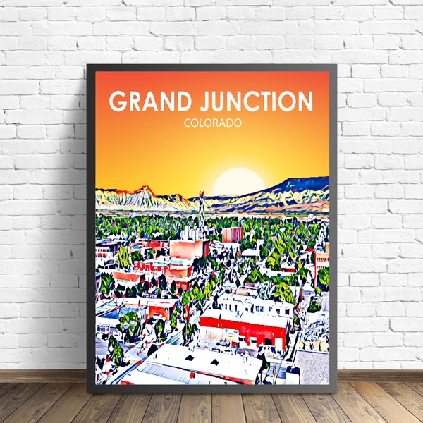 Colorful Grand Junction Poster - Etsy