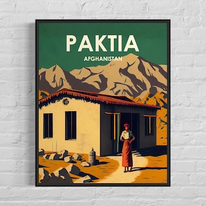 Paktia Afghanistan Retro Art Print, Paktia Afghanistan Wall Art ...