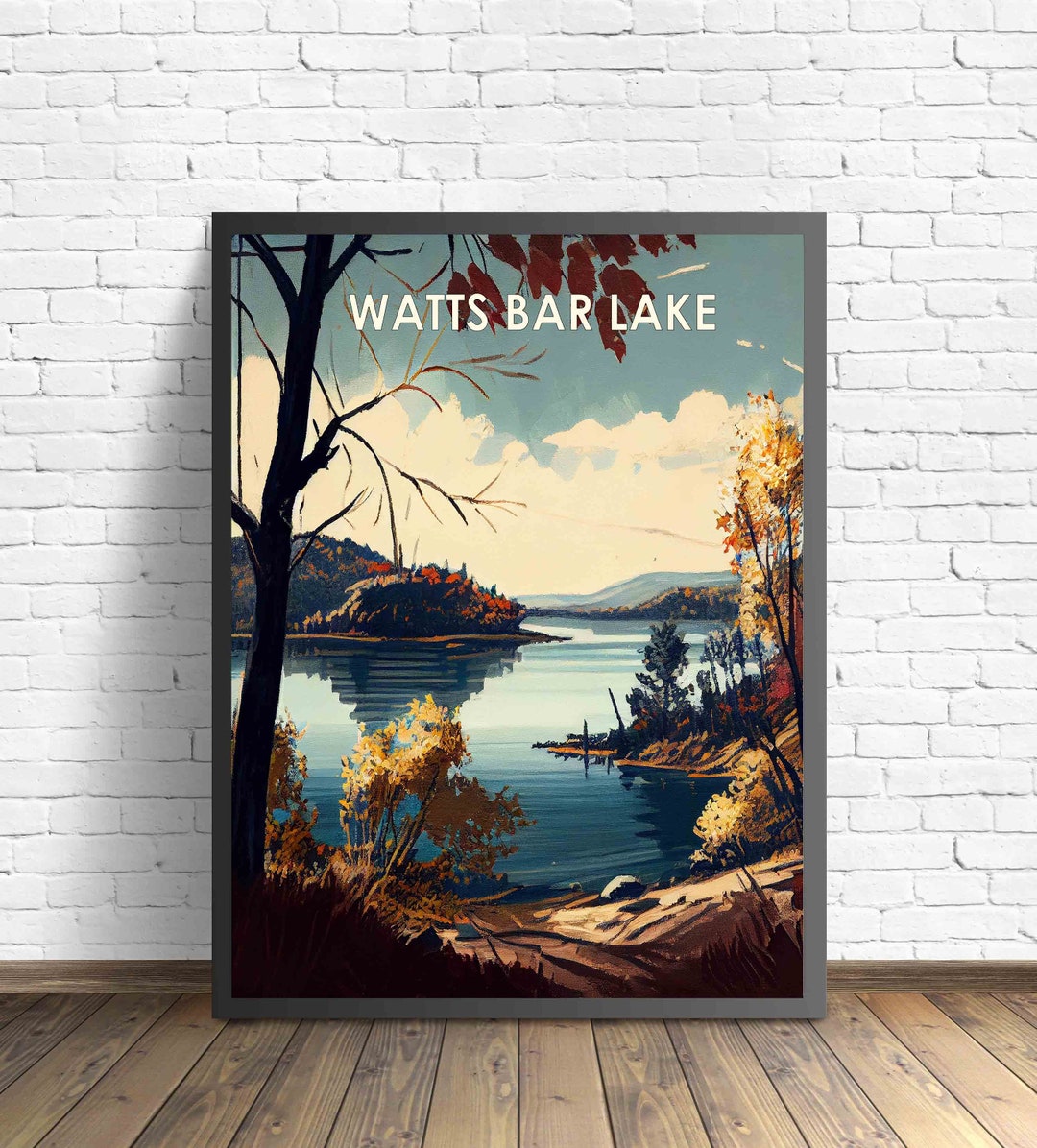 Watts Bar Lake Tennessee Retro Art Print, Watts Bar Lake Tennessee Wall ...