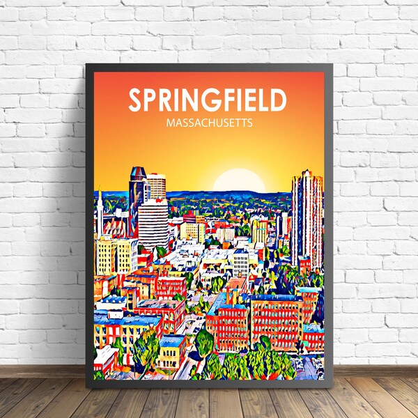 Springfield Travel Poster - Etsy