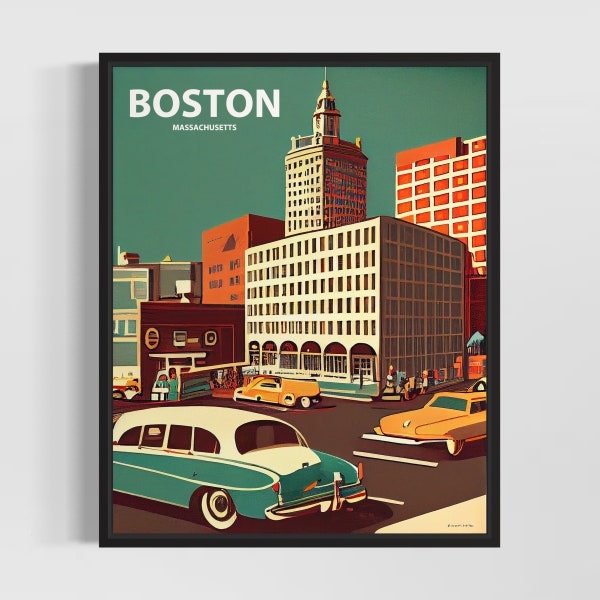 Boston Wall Art - Etsy
