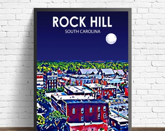 Rock Hill Sc Art - Etsy