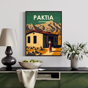 Paktia Afghanistan Retro Art Print, Paktia Afghanistan Wall Art ...