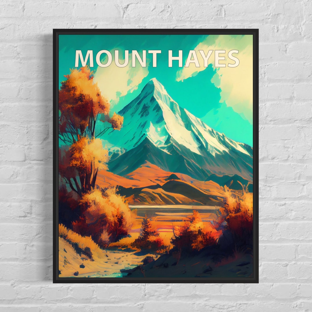 Mount Hayes Art Print, Mount Hayes Wall Art Painting, Mount Hayes ...