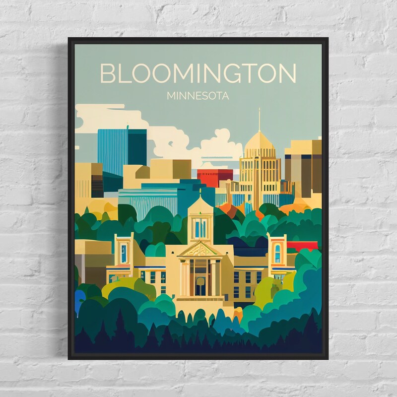Bloomington Poster - Etsy