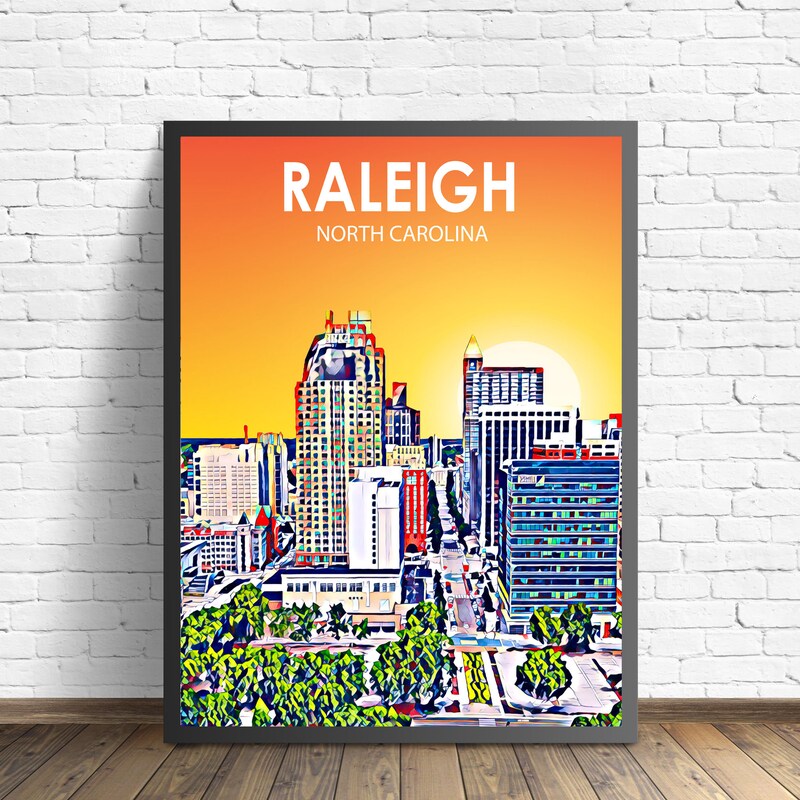 Raleigh Art Canvas - Etsy