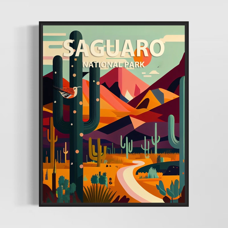 Saguaro Painting - Etsy