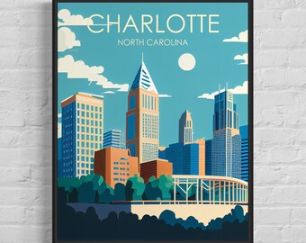 Vintage Charlotte Poster - Etsy