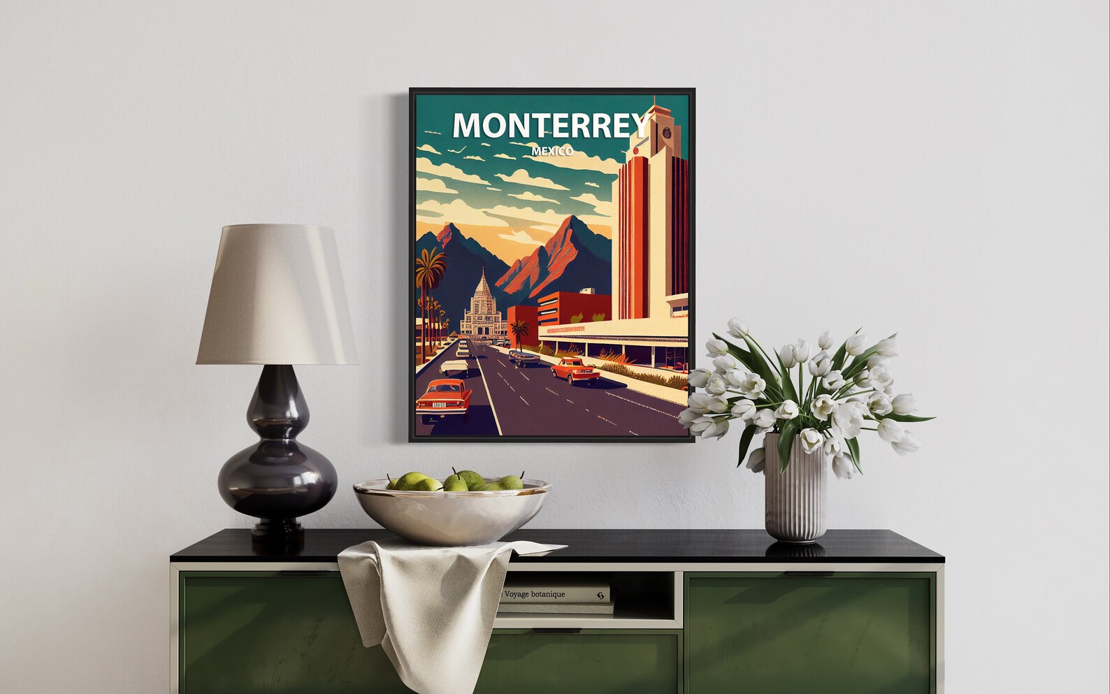 Monterrey Mexico Retro Art Print Monterrey Wall Art - Etsy