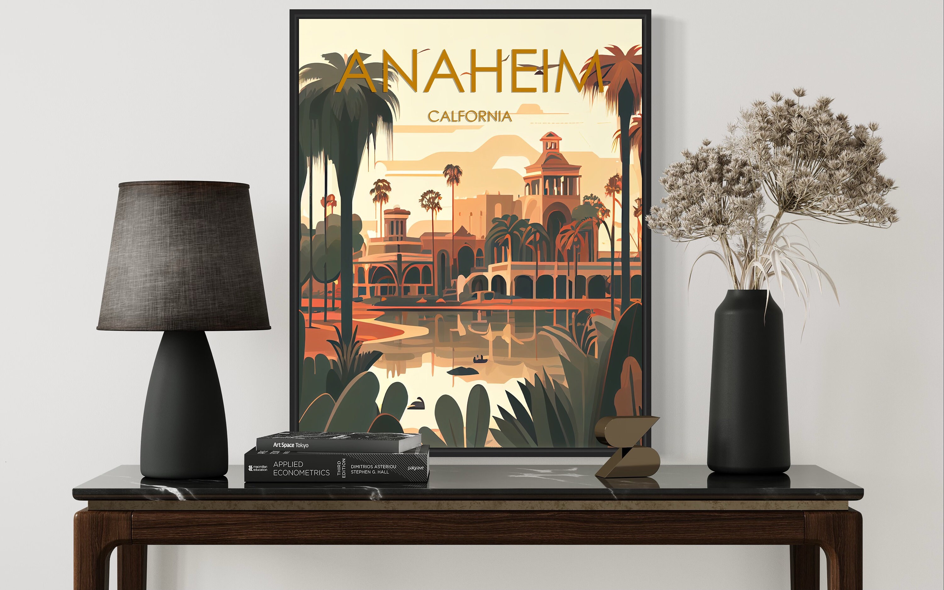 Anaheim California Retro Art Print Anaheim Wall Art - Etsy