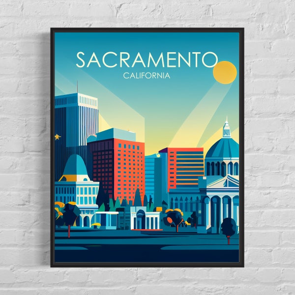 Sacramento Illustration - Etsy