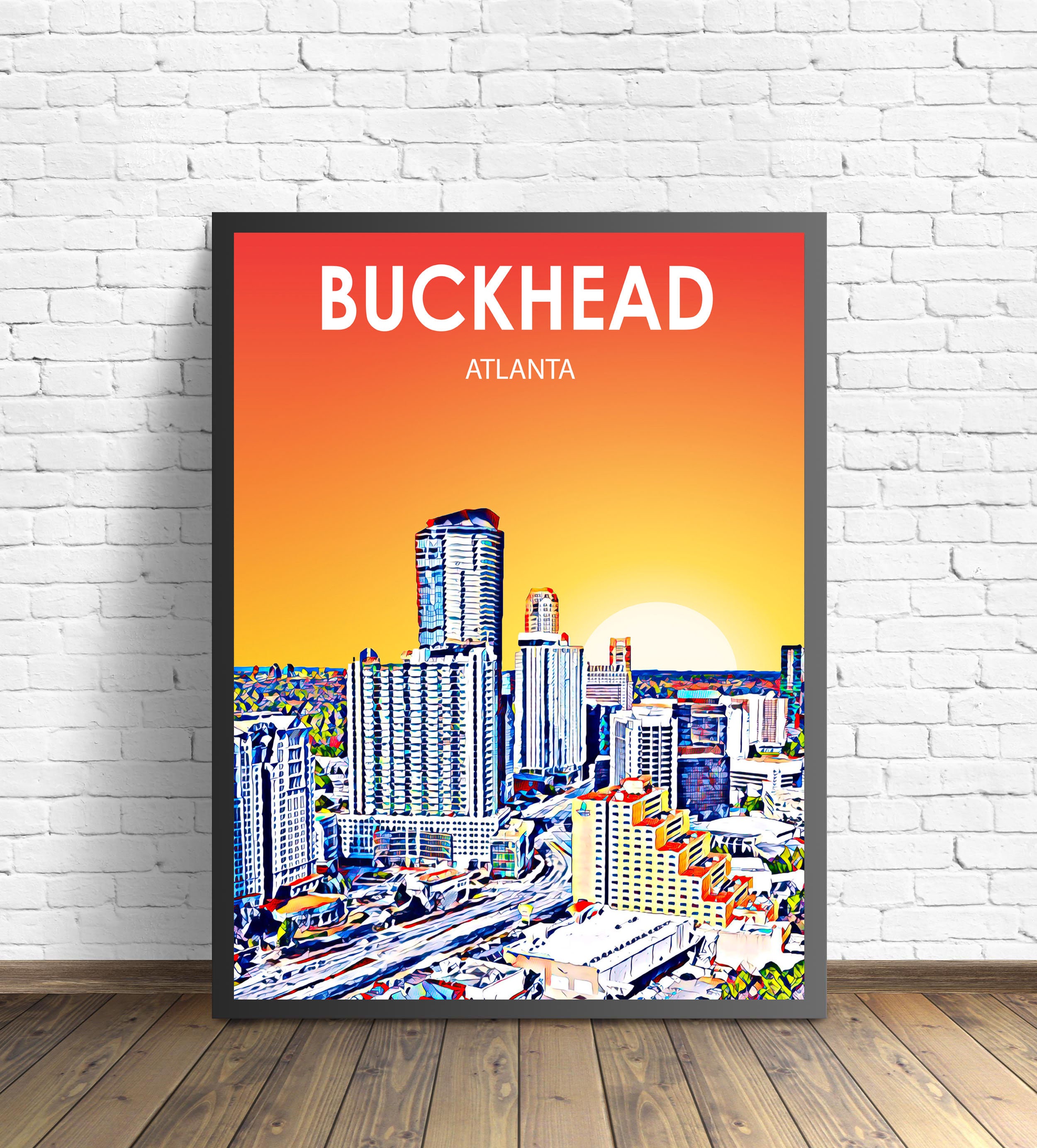 Buckhead Skyline At Night