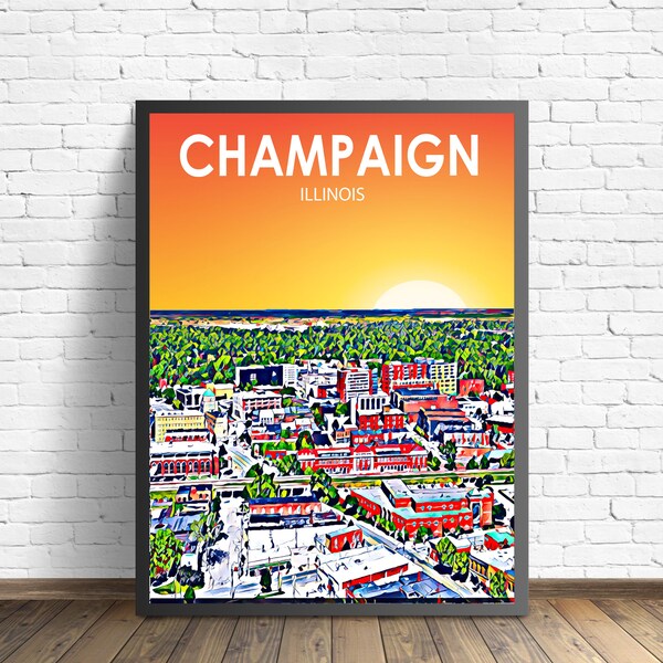 Illinois Poster - Etsy