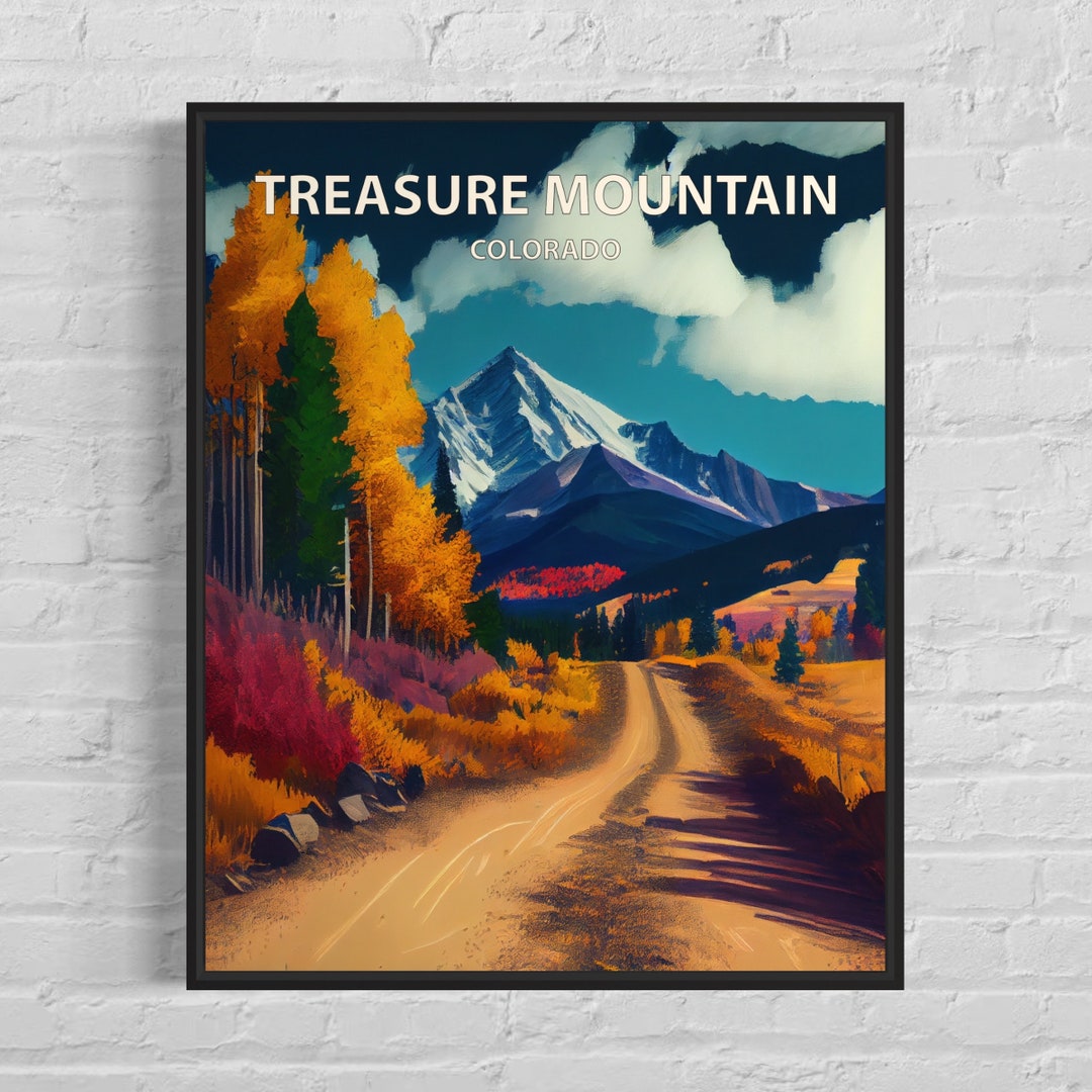 Treasure Mountain Colorado Art Print, Treasure Mountain Wall Art ...