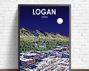 Logan Utah Print - Etsy