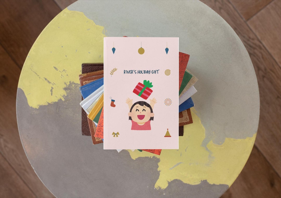 Personalized Christmas Book for Kids - Canva Template, DIY Holiday Gift ...