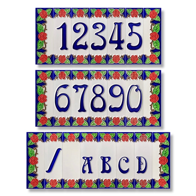 Ceramic House Numbers - Etsy