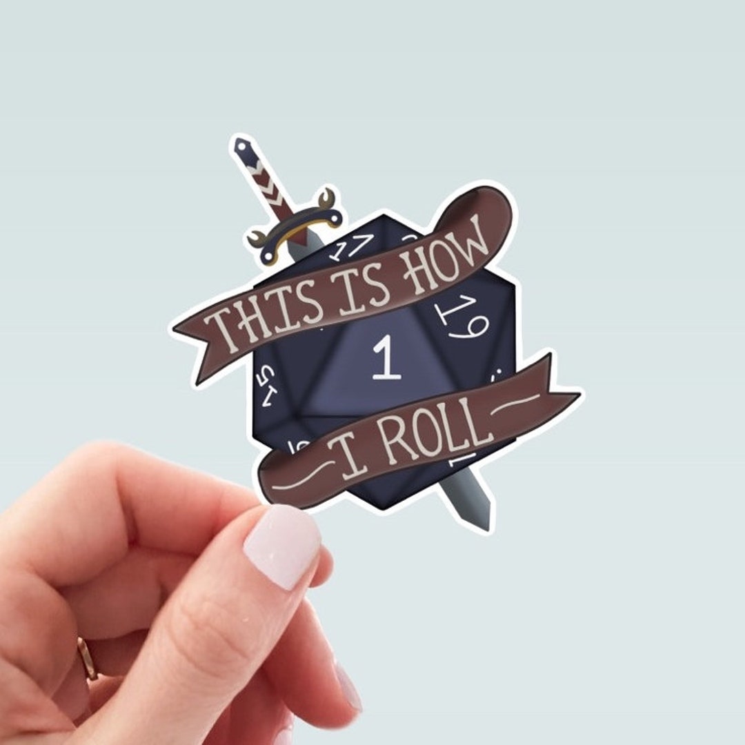 Dnd Natural One Dice Sticker Sticker for Hydro Flask Gift for Dnd Group ...