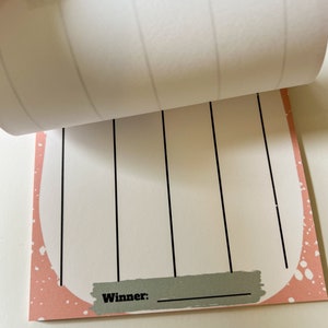 Game Score Notepad, Keep Score - Etsy