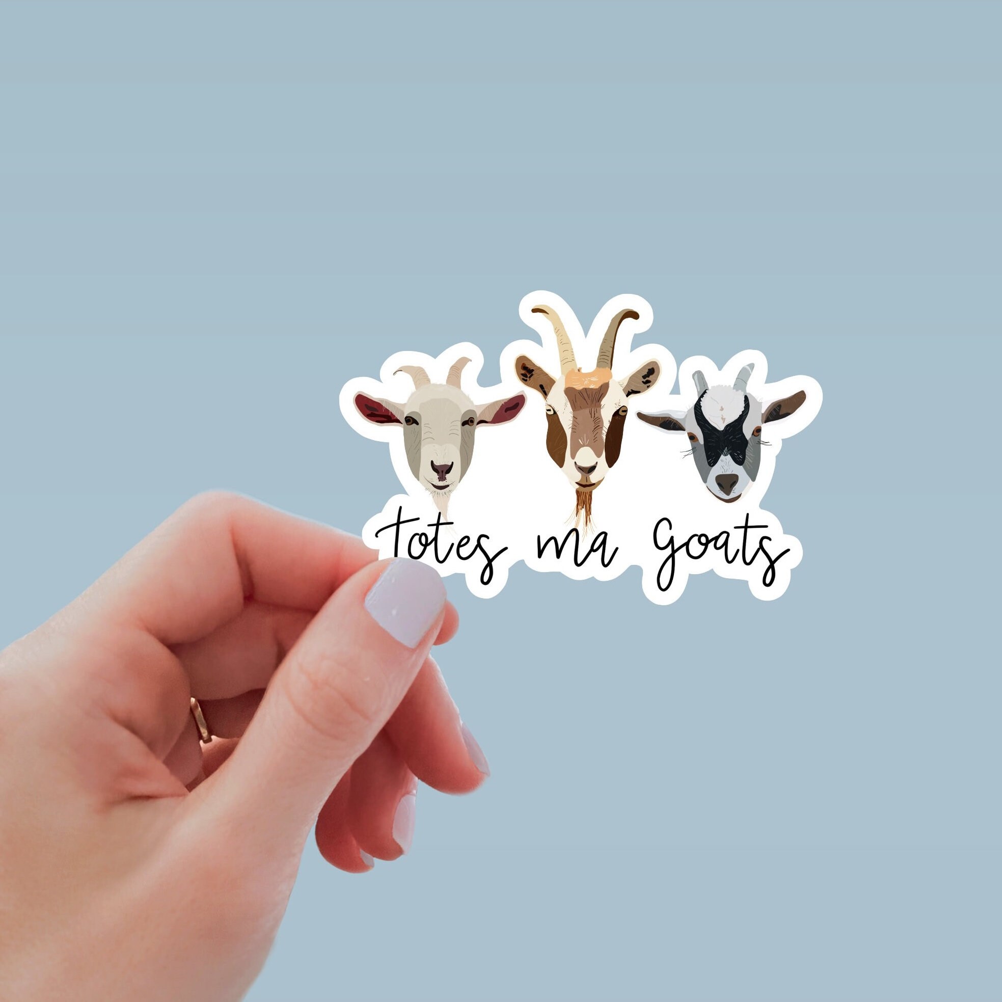 Totes Ma Goats Sticker, Funny Goat Decal - Etsy