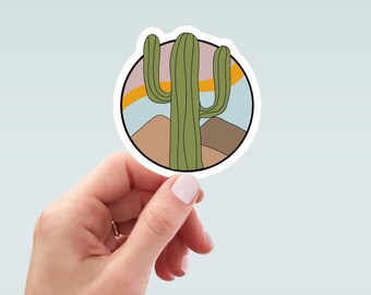 Desert Scene Vinyl Decal - Etsy