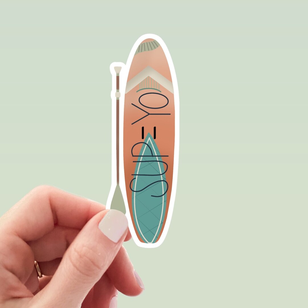 SUP Sticker | Paddle Board | Outdoors Sticker | Water Bottle Sticker ...