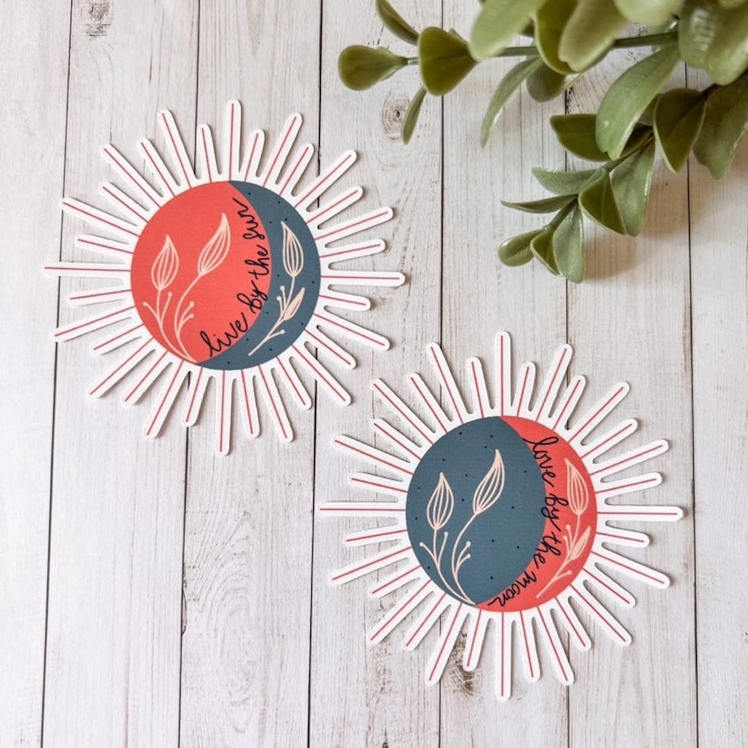 Sticker for Friends Best Friends Accessories Sun and Moon Sticker Water ...