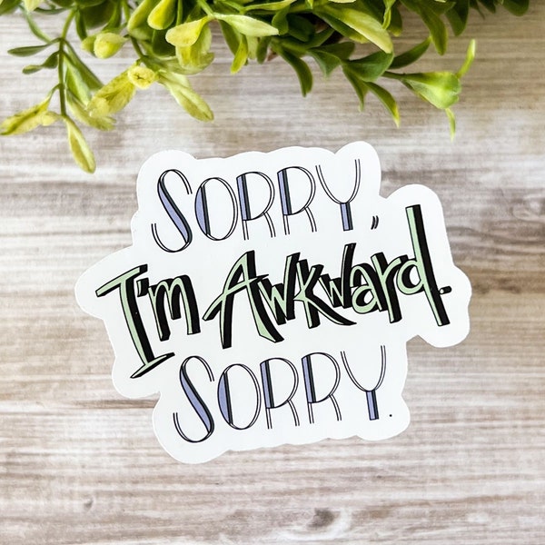 Awkward Sticker - Etsy