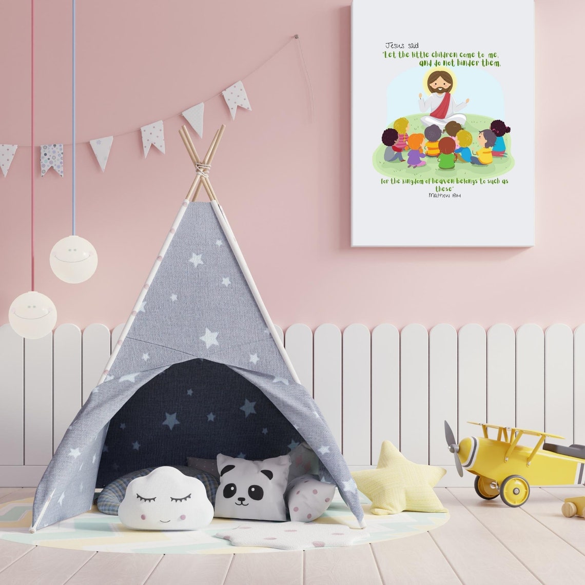 Let the Little Children Come to Me Bible Verse Art Wall Art Printable ...