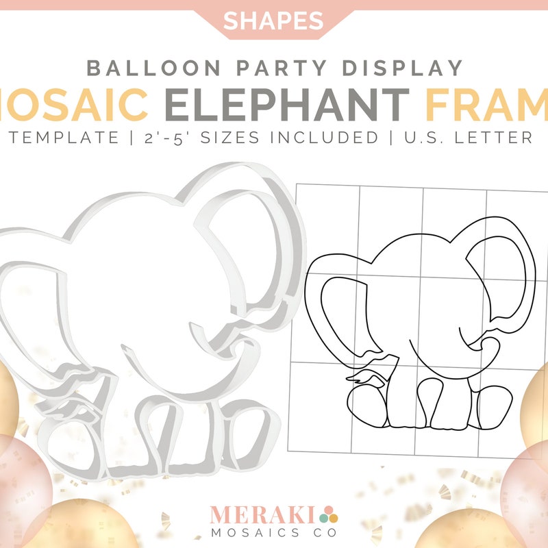 Elephant Template - Etsy