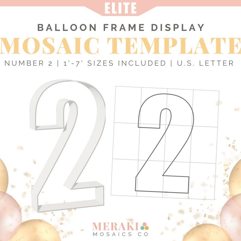 Number 2 Mosaic - Etsy