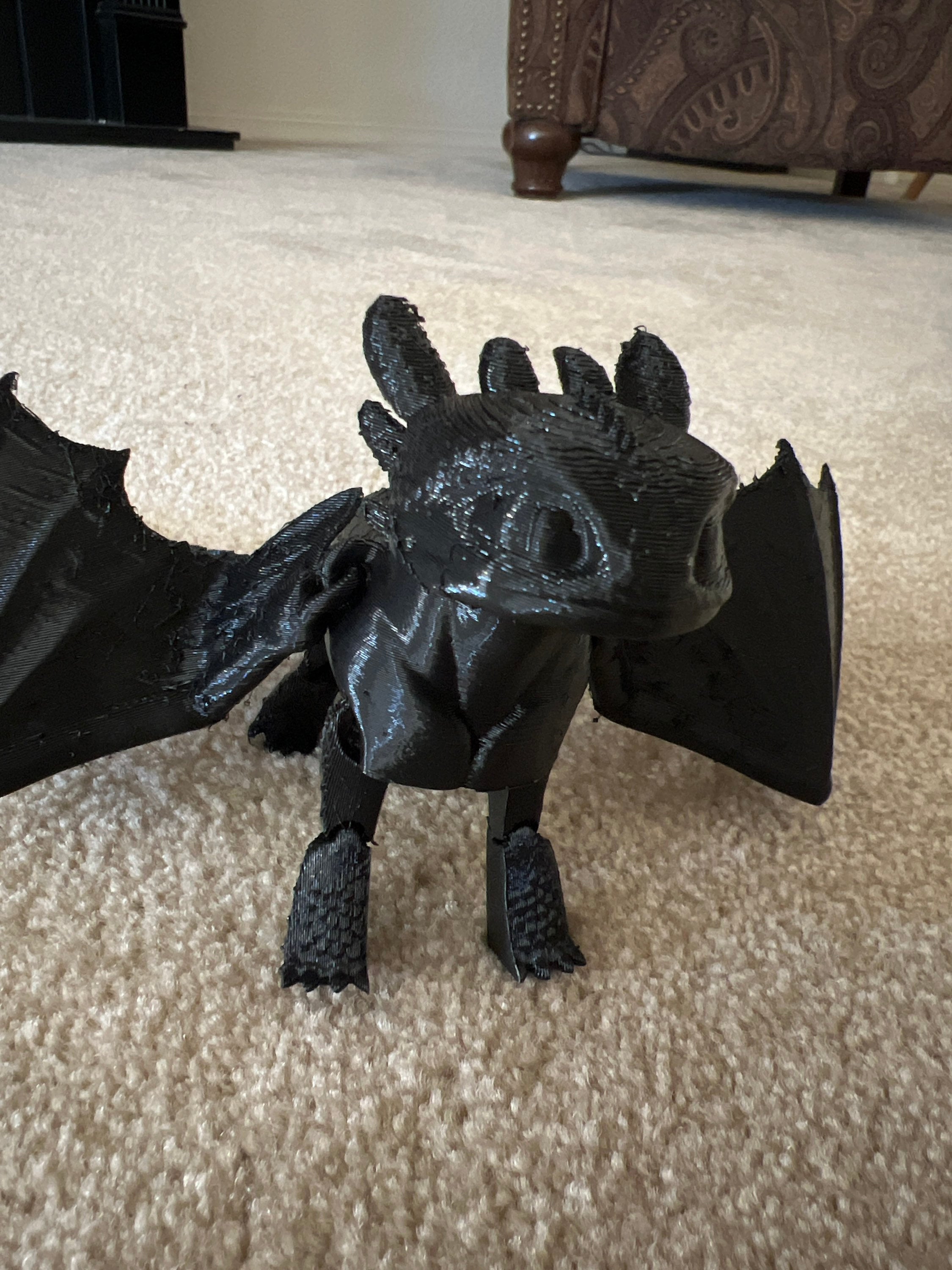 3D Printed Articulated Night Fury (toothless) - Etsy