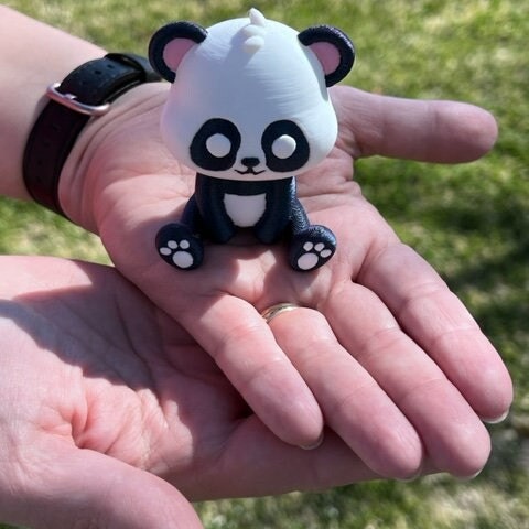 Cute Panda - 3D Printed - Etsy