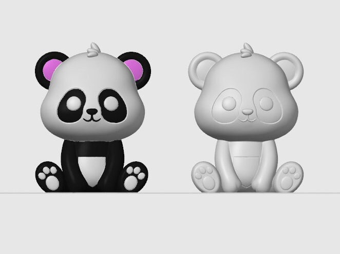 Cute Panda - 3D Printed - Etsy