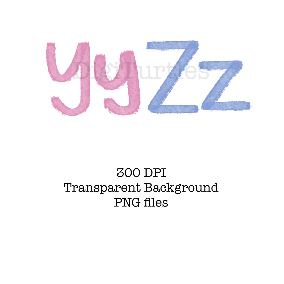 Alphabet Clipart Handwritten Letters Upper and Lowercase Letters Font ...