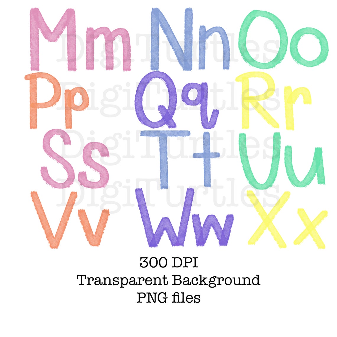 Alphabet Clipart - Handwritten Letters - Upper and Lowercase Letters ...