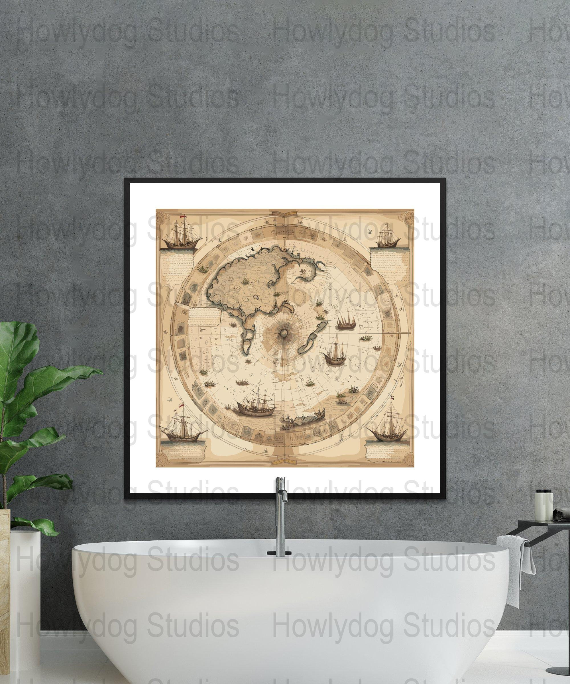 Spooky Mapsimaginary Ancient Maps. These Are Fun Imaginary - Etsy