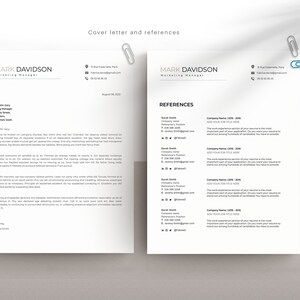 Resume Apple Pages Template, Canva, Microsoft Word, Professional Resume ...