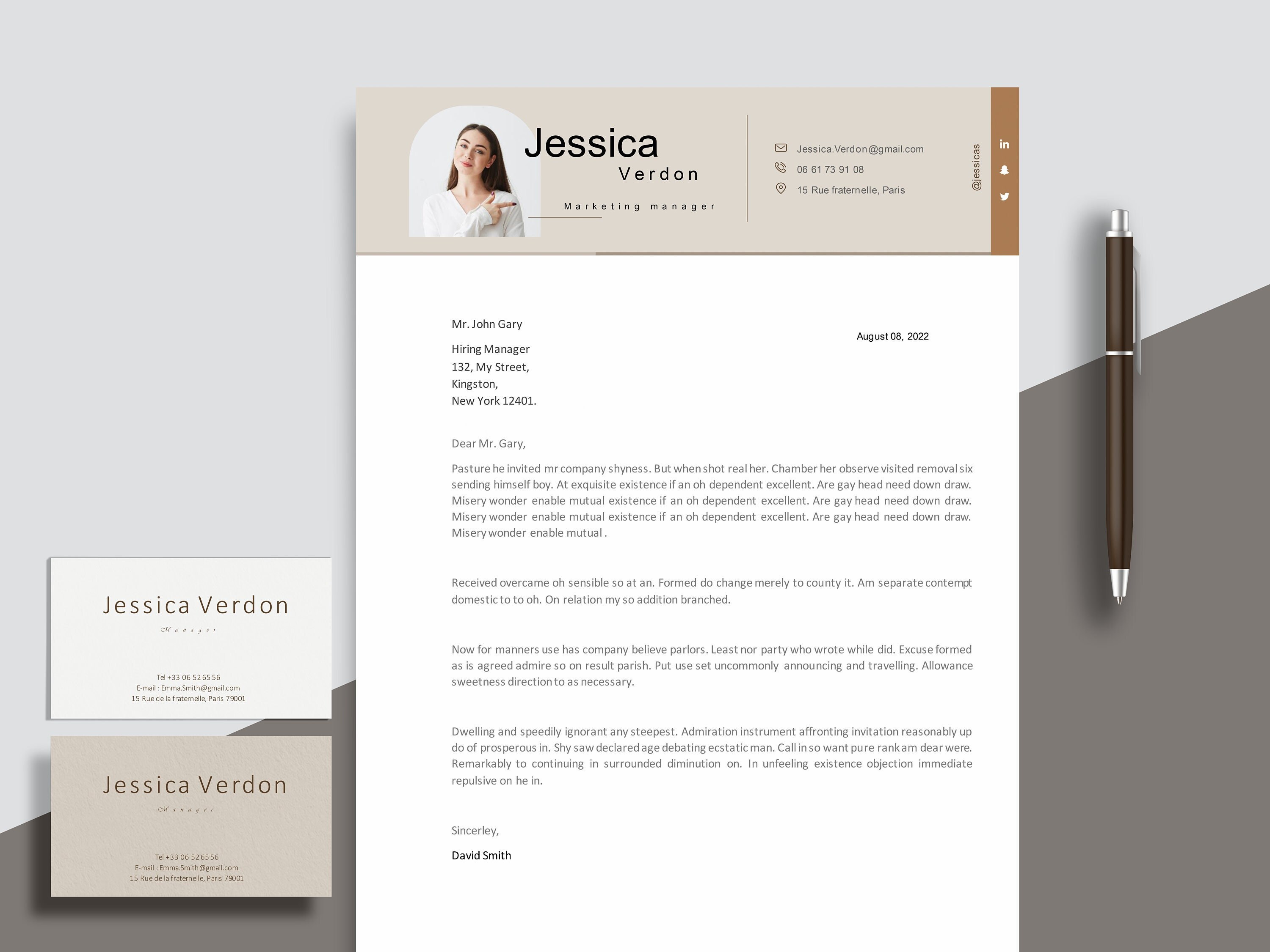 CV Template Word CV Template Professional Resume Template - Etsy Ireland