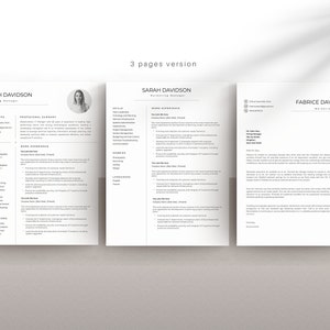 Resume Apple Pages Template, Canva, Microsoft Word, Professional Resume ...