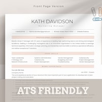 Resume Template - Etsy