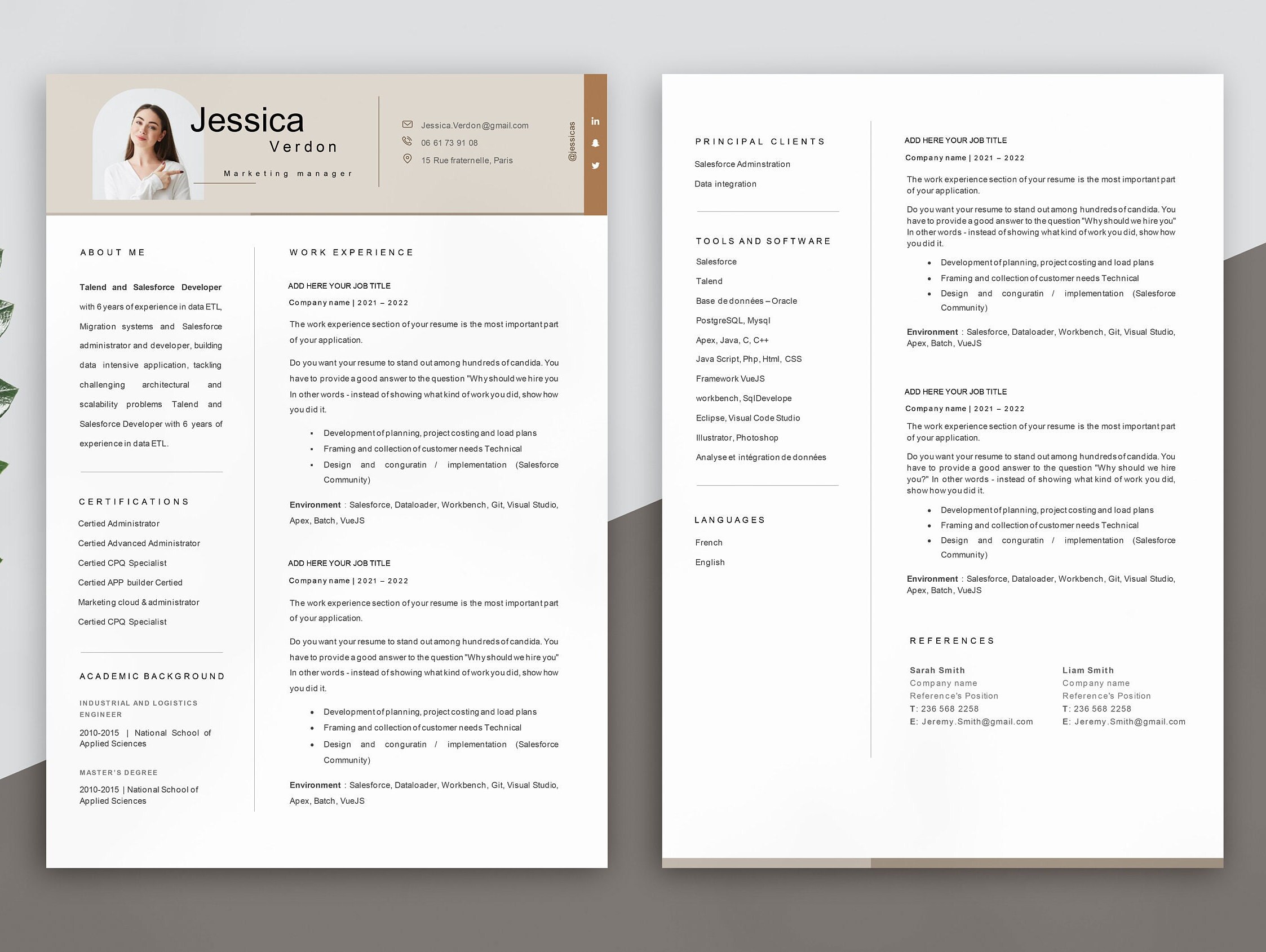 CV Template Word CV Template Professional Resume Template - Etsy Ireland