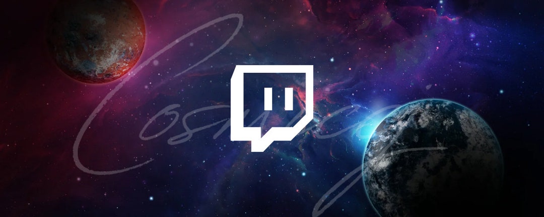 Space Twitch Banner - Etsy