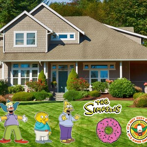 The Simpsons Krusty the Clown, Ralph Wiggum, Grandpa Simpson, Donut ...